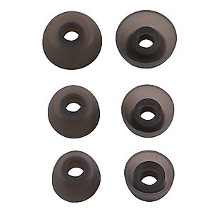 Replacement Ear Tips for Jabra Elite 65t Active 65t Headphone, Rayker Replacement Soft Silicone Ear Tips Earbud Covers for Jabra Elite/Active 65t, 3 Pairs, S/M/L (Gray)