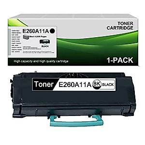 XENONK E260A11A Compatible Toner Cartridge Replacement for Lexmark E260 E260d E260dn E260dt E260dtn E360 E360d E360dn E360dt E360dtn E460 E460d E460dw E462dtn Printer Toner Cartridge (1 Pack, Black)