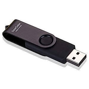 SeeDete 64GB Flash Drive USB Stick Thumb Drive Rotated Design Memory Stick with LED Light for External Storage and Backup Data Jump Drive 5 Pack 64GB (Multicoloured: Gold Black Red Blue Green)