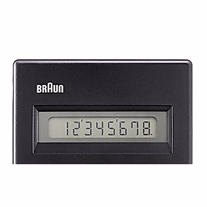 Braun BNE001BK (Reissue of the Braun ET66 Calculator), Black
