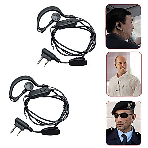 BAOFENG Two Way Radio Earpiece Ham Radio K Port Headset | Walkie Talkie Headphone UV-5R BF-F8HP UV5R 5RM UV-21R UV-5G Plus GM-5RH K5PLUS AR-152 UV-17R BF-888S GM-15PRO UV-S9 Plus Etc (2Pack)