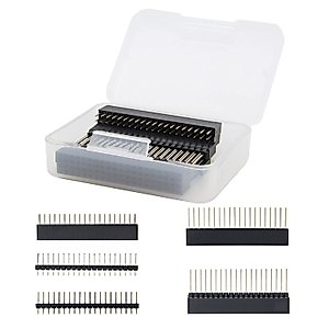 Geekworm 2x20 40 Pin Stacking Female Header Kit for Raspberry Pi 5/4B/3B+/3B/2B/B+/A+/Zero W/Zero 2 W(5 Specifications 10Pcs), Raspberry Pi GPIO Stacking Header/Extender, Raspberry Pi Pico Header Pack