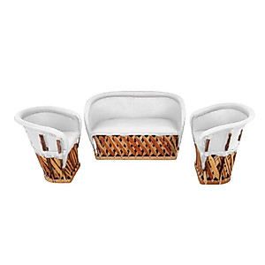 Living Room Furniture Equipal Handmade By Equipales San Jose White Color Mexican Traditional Style Ideal for your home, house, garden, office, restaurant, hotel, bar, beach, living room, bedroom