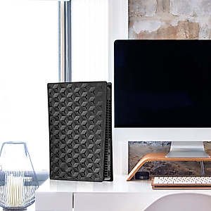 Geekria Console Faceplate Compatible with PS5, Playstation 5 Console Disc Edition, Shell Skin Case ABS Anti-Scratch Dustproof Gaming Console Cover Hard Shockproof Replacement Accessories