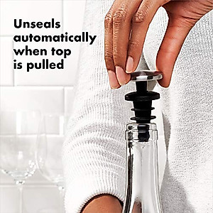 OXO SteeL Expanding Wine Stoppers, 2 Count