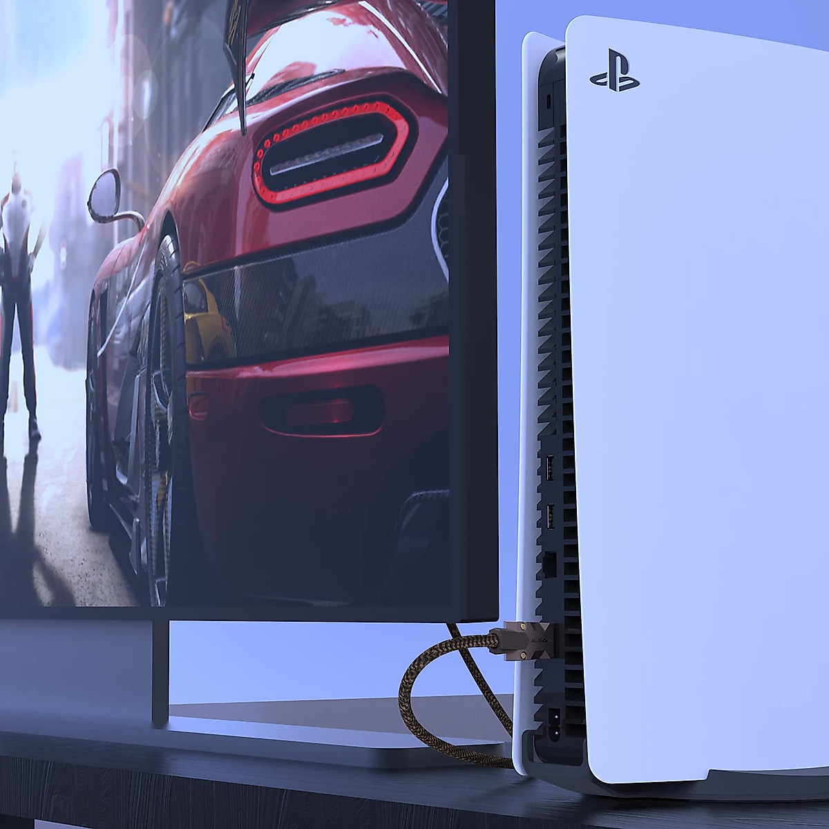 Monster M-Series Certified Premium HDMI Cable 2.0, Features 4K Ultra HD at 60Hz Refresh Rate, Duraflex Jacket, and Triple Layer Shielding, 25 Gbps - 4.9 ft