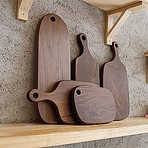 GINHA Charger Plate Black Walnut Handmade Pick Board Vegetable Cutting Board Box Board Bread Plate