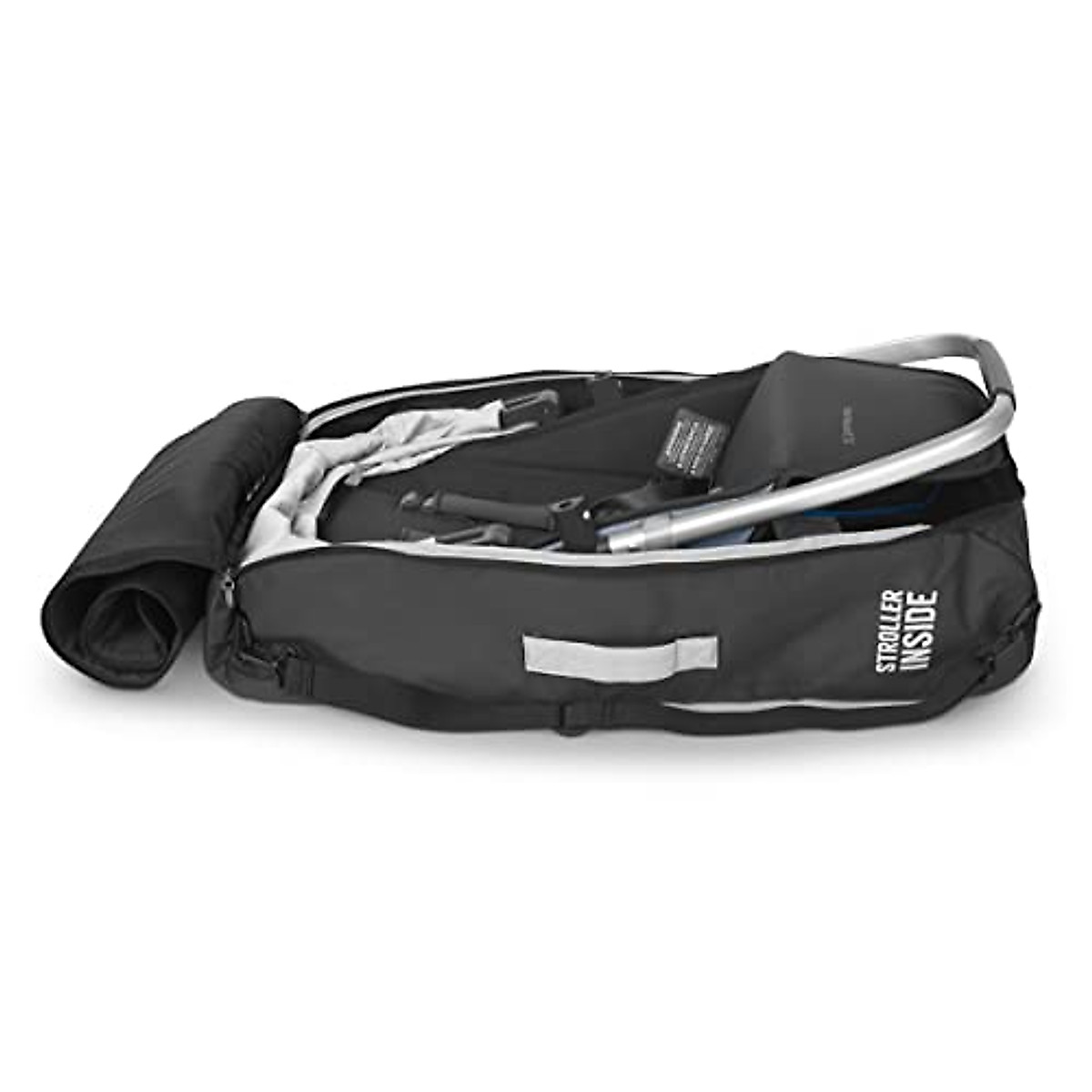 UPPAbaby RumbleSeat/Bassinet Travel Bag with TravelSafe , Black/Blue