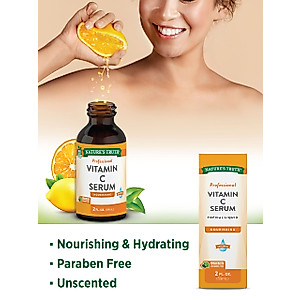 Nature's Truth Vitamin C Serum 2 oz | Oil For Body & Face | Nourishing & Unscented