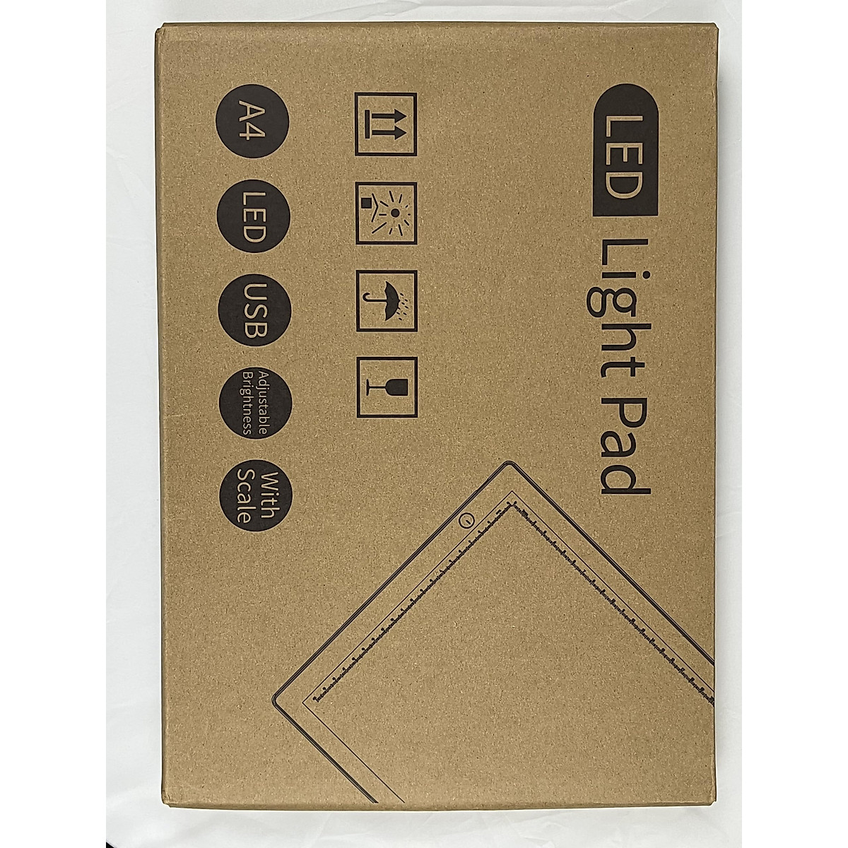 TCNEWCL Slide Viewer Magnetic Light Box for Photo Slide and Film Negative Scanning, Ultra-Thin Illuminated Board Panel for Tattoo Drawing, Sketching, Stenciling, USB Powered