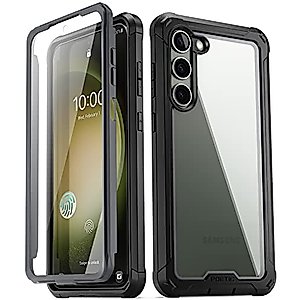Poetic Guardian Samsung Galaxy S23+ Plus 5G Case, 6.7" (2023) - Mil-Grade, Screen Protector Compatible, Rugged Shockproof, Black/Clear