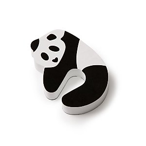 Mommys Helper Panda Door Pinch Guard, Black/White