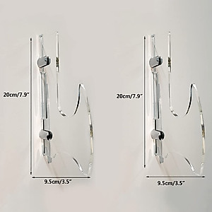 Lightsaber Wall Mounted Lightsaber Holder Lightsaber Wall Mounted Wand Holder Sword Holder Knife Holder-Including fixings (Transparent)