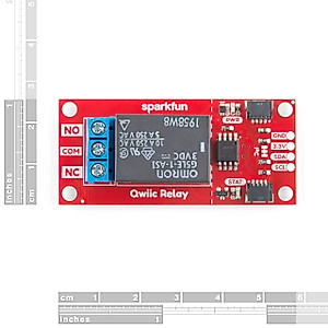 SparkFun Qwiic Single Relay-Up to 5.5A at 240VAC Multiple I2C addresses Available Turn on/Off high Power Device from Low Power microcontroller No Soldering Large Power Loads w/Simple I2C Commands