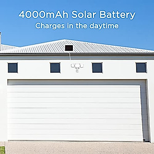 AWSENS Solar Security Lights Motion Outdoor, 1800LM, Solar LED Motion Sensor Lights with 3 Adjustable Heads, 6500k, Water Resistant Flood Light for Garage, Yard, Garden (White)