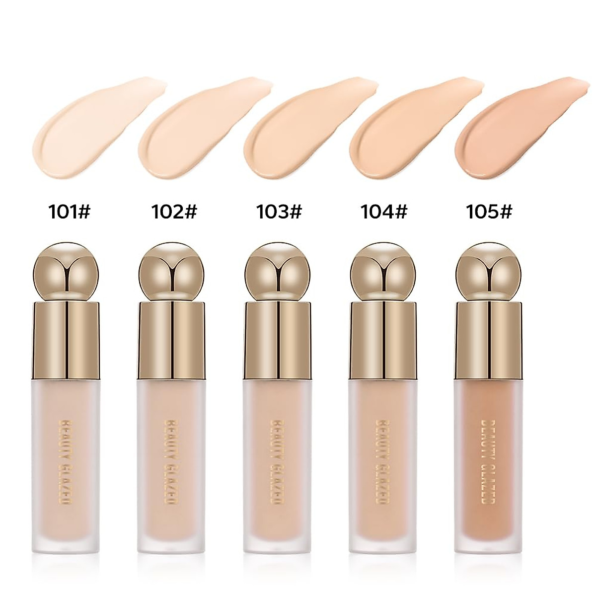 Hydrating Concealer, Lightweight Full Coverage Concealer for Dark Spots, Long-Lasting, Conceals and Corrects, Hydration and Highlights, Light Sand Shade, Satin Finish, All-Day Wear, 0.265 Fl Oz (105#)