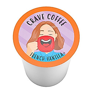 Crave Beverages Flavored Coffee Pods Compatible with 2 K-Cup Brewers, French Vanilla, 40 Count