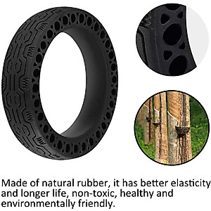 YBang Solid Tire 60/70-6.5 for Ninebot Segway Max G30 Electric Scooter 10 inch Spare Honeycomb Tire Explosion Proof (2 pcs)