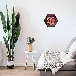 Harry Potter – Platform 9 3/4 – Hogwarts Express Train - 11.5” X 10” Hexagon Shaped KNEXAGON Wood Print – Hang Alone or Connect to Other Pieces – Officially Licensed Merchandise