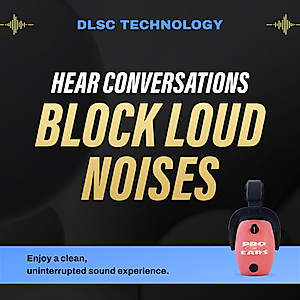 Pro Ears Gold II 30 Electronic Hearing Protection, Military Grade Tactical Ear Muffs, NRR 30 DB, for The Range, Shooting, & Hunting, Pink