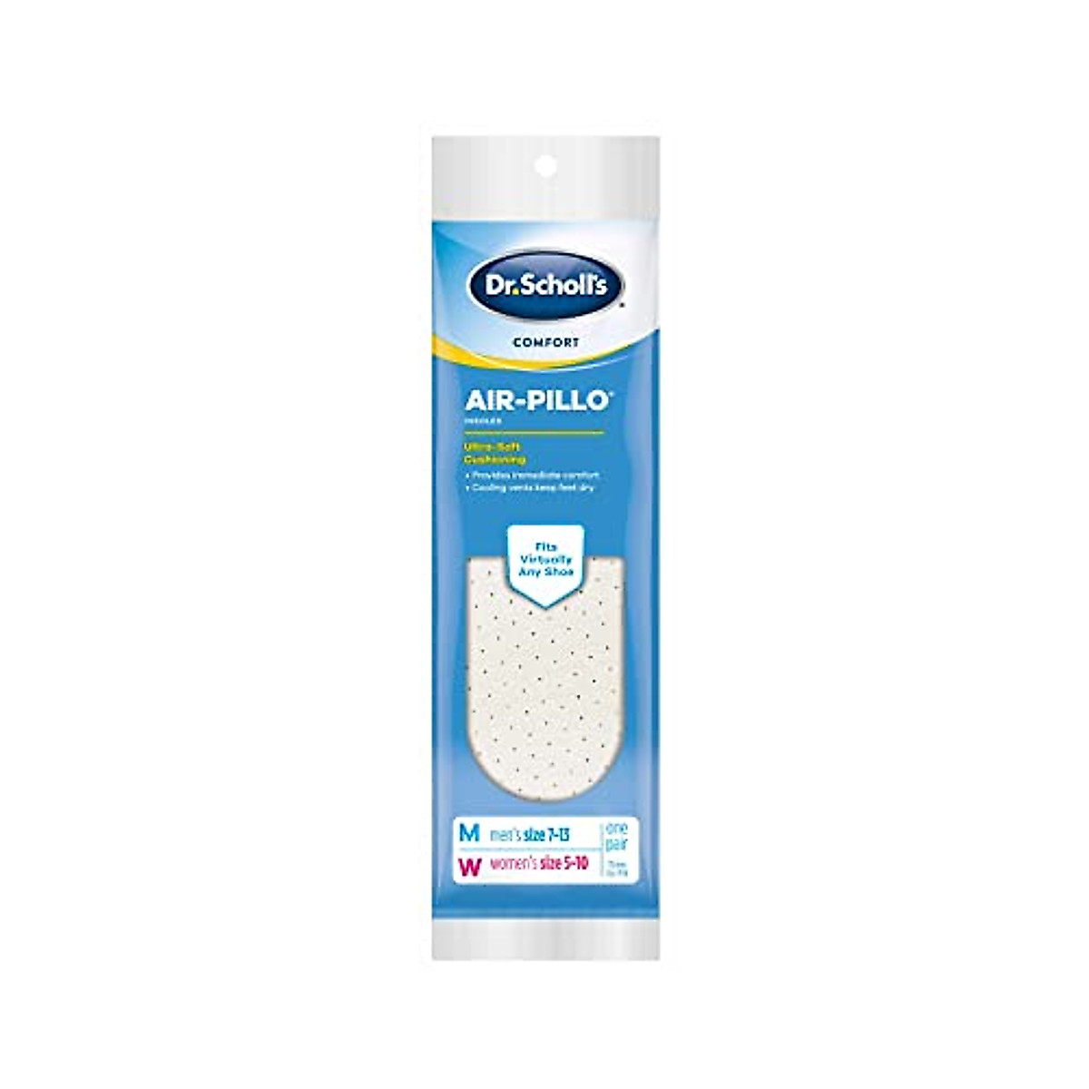 Dr. Scholl's Insoles Air-Pillo Cushioning - 3 Pairs (Men's Sizes 7-13 & Women's Sizes 5-10)