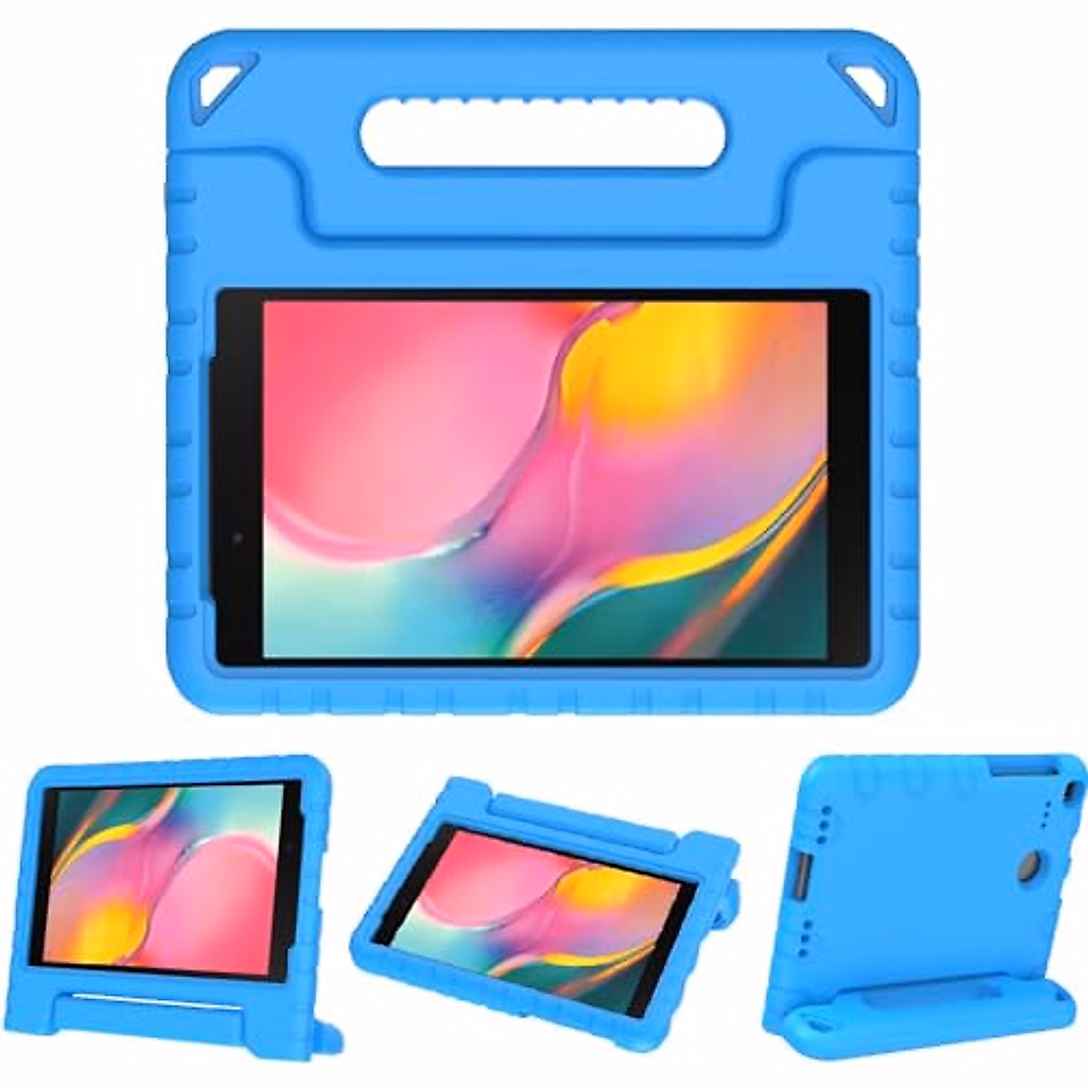 LTROP for Samsung Galaxy Tab A 8.0 Case 2019 SM-T290/T295, Tab A 8.0 2019 Case for Kids, Shockproof Light Weight Handle Stand Galaxy Tab A 8.0 inch 2019 Kids Case Without S Pen - Blue