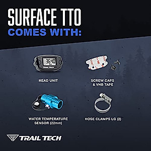 Trail Tech 742-EH2 TTO Temperature Digital Gauge 22mm Radiator Hose Sensor