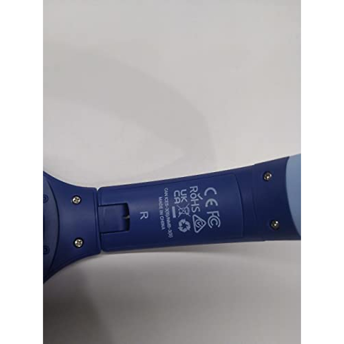 iClever Smiley Kids Headphones Wired, 85/94dB Volume Limited, Over-Ear Headphones for Kids with Share Port, Stereo Sound, Foldable Kids Headphones for School/Travel/iPad/Fire Tablet, Blue