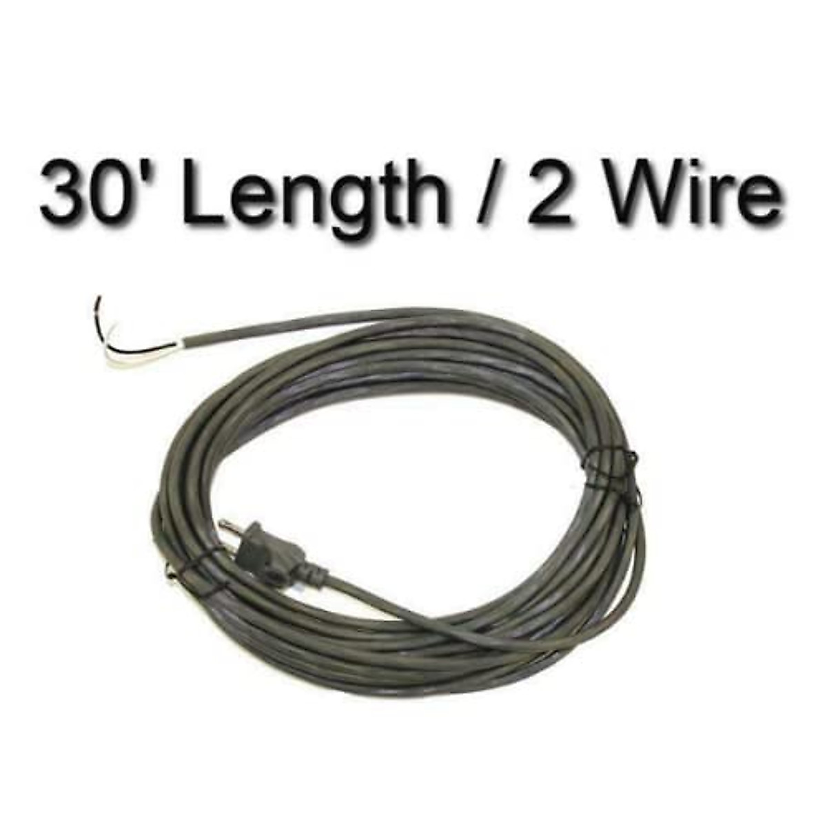 30Foot Gray 17 Gauge Fit All Upright Vacuum Power Cord Compatible with Eureka Bissell Shark Dyson Upright Vacuum Cleaners