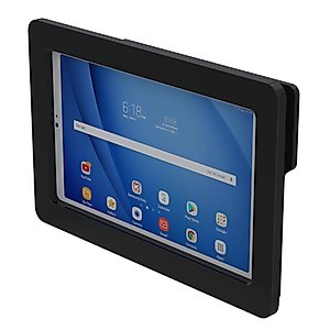 TABcare Anti-Theft Acrylic VESA Enclosure for Galaxy TAB A7 Lite 8.7" SM-T220 Tablet with Free Wall Mount Kit & 90-Degree Angle USB C Cable (TAB A7 Lite, Black)
