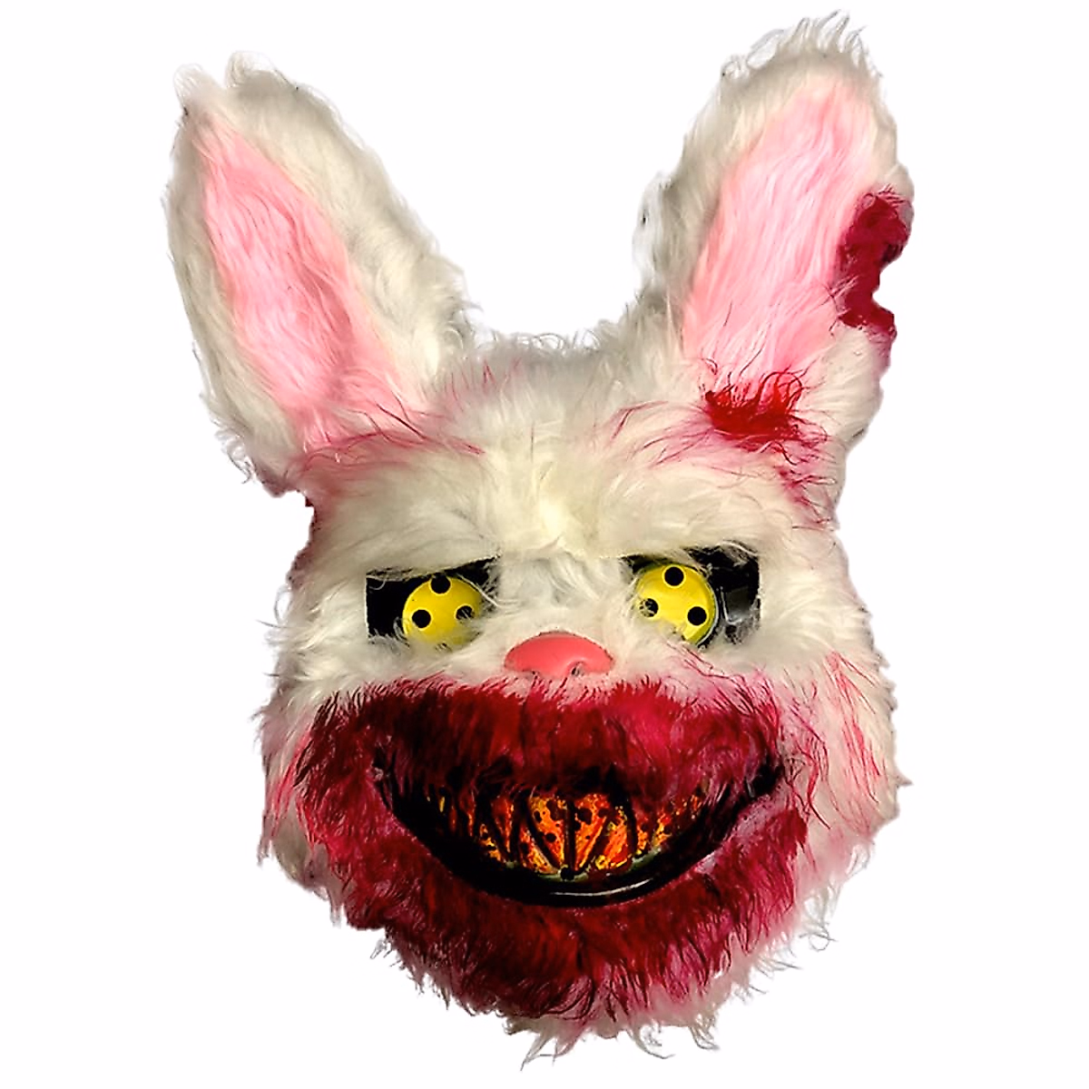 Halloween Mask Scary Bloody Plush Rabbit Masks Bloody Plush Head Masks Bunny Mask Head Bear Cosplay Costume Halloween Decor