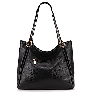 Montana West Large Tote Bag for Women Purses and Handbags Shoulder Bag with Removable Coin Pouch,MWC2-187BK