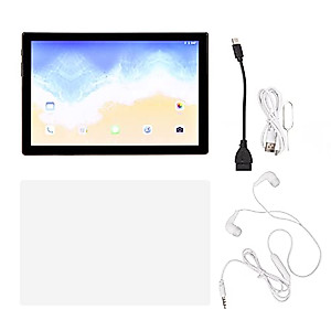 Kufoo Gaming Tablet 10.1 Inch Tablet 10GB RAM 256GB ROM 128GB Memory Expansion 8800mAh Rechargeable Entertainment (Gold)