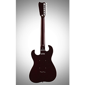 Silvertone Classic 1449-RSFB Solid-Body Electric Guitar, Red/Silver Flake Burst