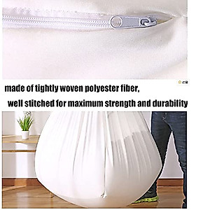 Kisoy Giant Inner Liners for Bean Bag Chairs - [No Beans], with Long Zipper and Easy Replace and Clean Premium Soft Polyester Sack Bean Bag Cover Liner