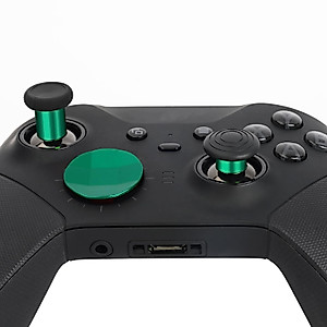 Elite Series 2 Controller Accessories, 13 in 1 Metal Thumbsticks for Xbox One Elite Series 2, Gaming Accessory Replacement Parts Compatible with Xbox Elite Wireless Controller Series 2 Core (Green)