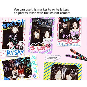 Uni POSCA Paint Marker Pen - Extra Fine Point - Non Alcohol - Odorless Water Resistant Pen Maker - Set of 14 (PC-1M12C & Gold & Silver) with Original Vinyl Pen case