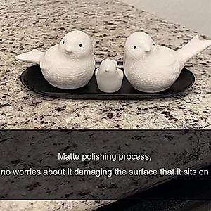 Stainless Steel Decorative Tray, Set of 2, 7 Inch Long, Jewelry Dish Cosmetics Organizer Bathroom Clutter Serving Platter Small Storage Tray, Oval, Matte Black