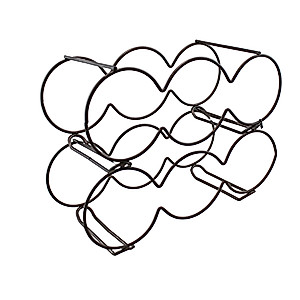 Stackable Table Top Wine Rack Bottle Holder (Bronze)