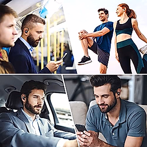 Wireless Earbud,Sports Bluetooth 5.3 Headphones,Bluetooth Earbud with Mic Deep Bass,in Ear Wireless Earphones Noise Cancelling Headphones,Ear Buds with Earhooks IP7 Waterproof for iPhone/Android