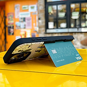 Smartish® iPhone 15 Pro Max Wallet Case - Wallet Slayer Vol. 2 [Slim/Protective] Credit Card Holder w/Kickstand Drop Test Hidden Card Slot Compatible w/Apple iPhone 15 Pro Max - Very Cherry Blossom