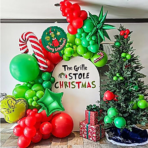 7 Pcs Christmas Balloons Decorations Cute Cartoon Anime Foil Balloon for Christmas Theme Birthday Baby Shower Boys Girls Birthday Party Decoration Supplies
