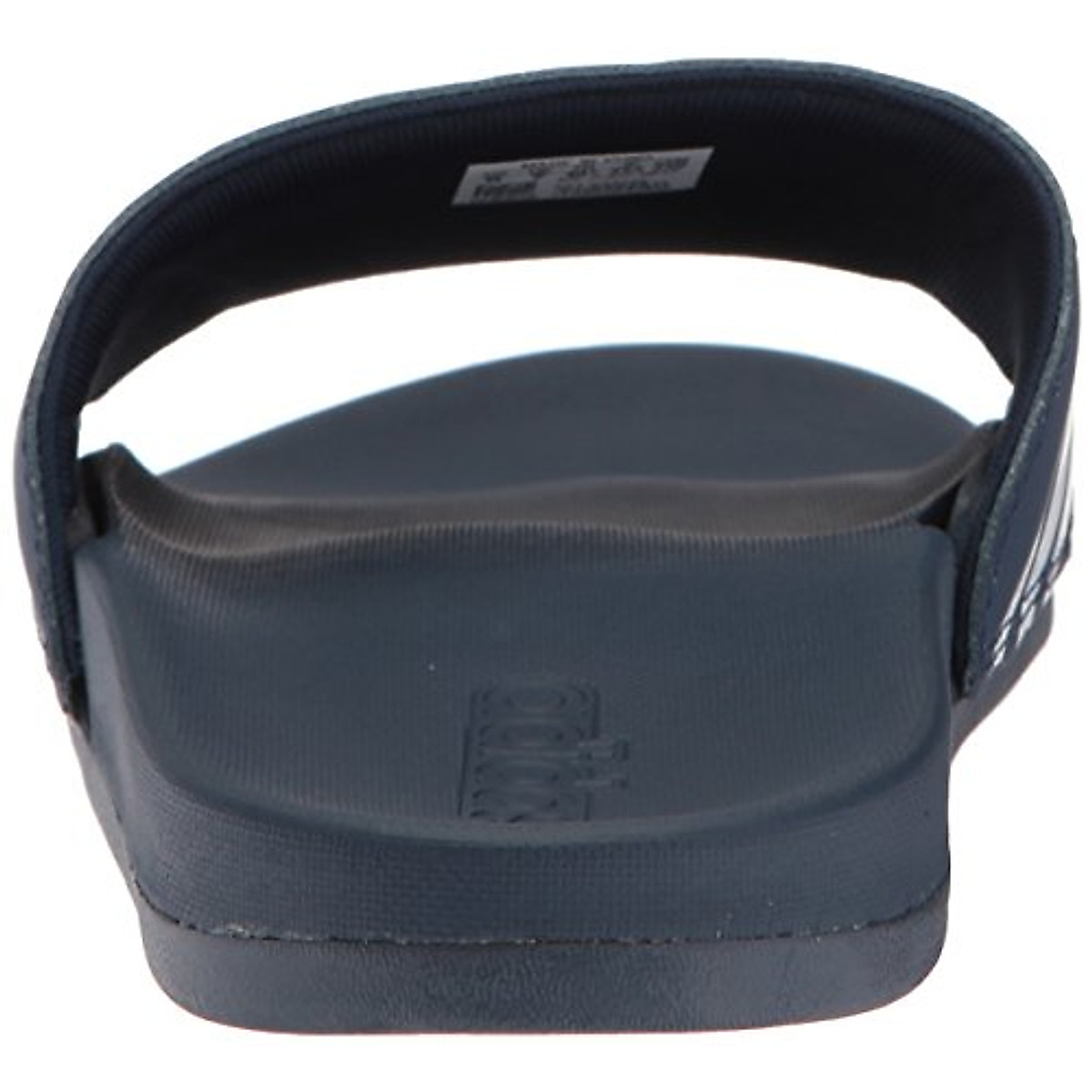adidas Women's Adilette Comfort Slides Sandal, Collegiate Navy/White/Collegiate Navy, 8