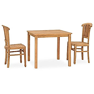 WFAUIBR Dining Set 3 Piece Patio,Patio Furniture Set ，Lawn Chairs Set ，for Flower Shops, Internet cafes, Hotels, Dormitories, Small Apartments，33.5" x 33.5" x 29.5"