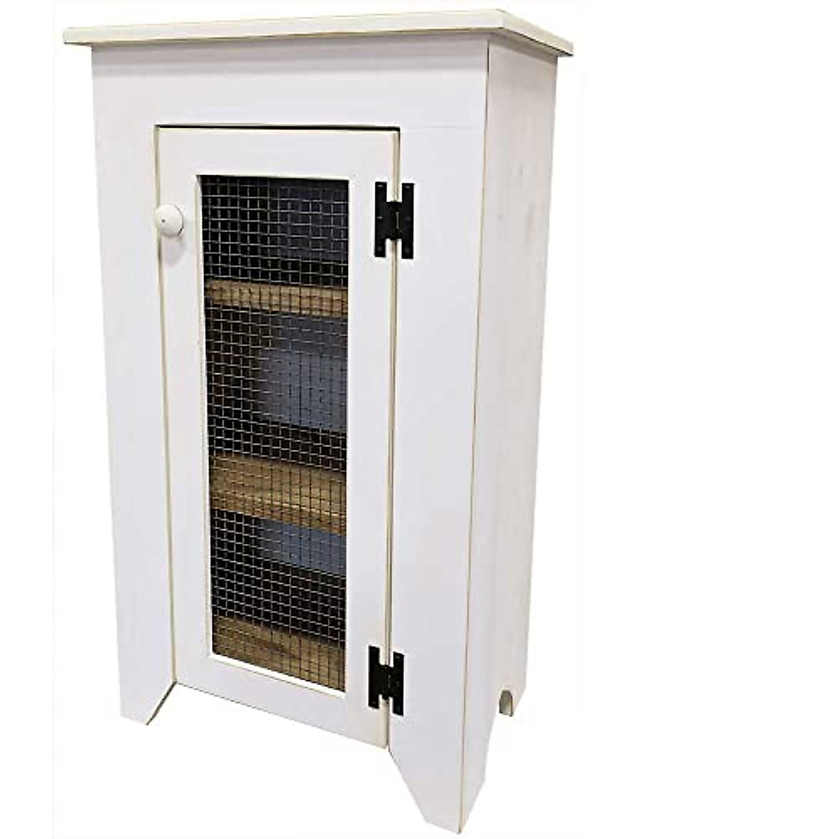 Sawdust City Jelly Cupboard with Screen Door (Old Cottage White)