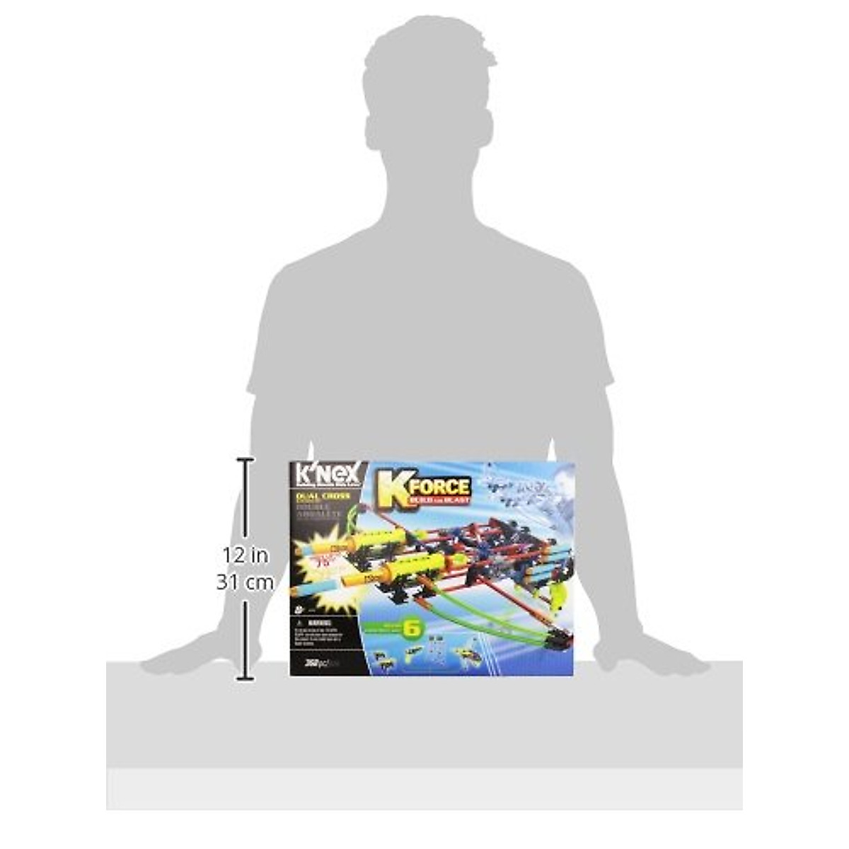 K’NEX K-FORCE Build and Blast® – Dual Cross Building Set – 368 Pieces – Ages 8+ – Engineering Education Toy