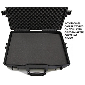 CASEMATIX 15.6 to 17 inch Waterproof Laptop Hard Case Compatible with Razer Blade Gaming Laptops 17, Stealth and More Computer Accessories Up to 17 Inches - Case Only