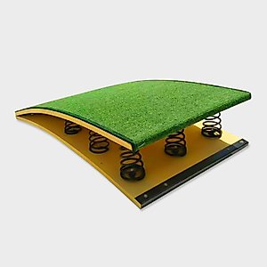 ZJKXJH 9 Springs Gymnastics Spring Board for Adults Teens Backflip High Jump, Wood Elastic Board for Home, Playing, Room, Athletics, Training Ground (Color : Green, Size : 120x60cm - 9 Spring)