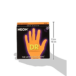 DR Strings HI-DEF NEON Bass Guitar Strings (NOB-45)