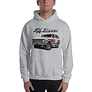 JG Infinite Retro Chevy Blazer K5 Feathers Unisex Hoodie Sport Grey